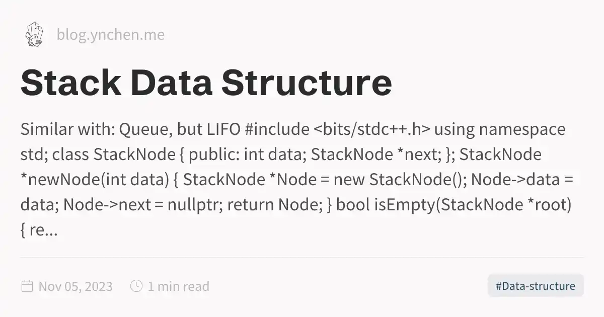 Stack Data Structure